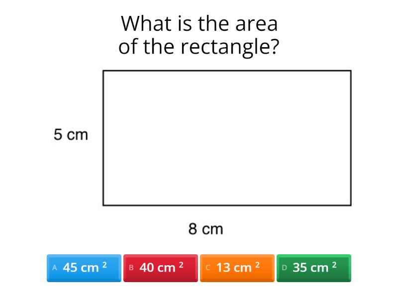 Area of Rectangles - Quiz