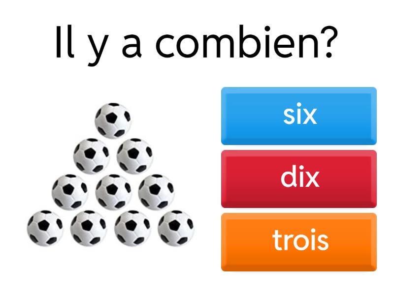 Les chiffres 1- 20 - Quiz