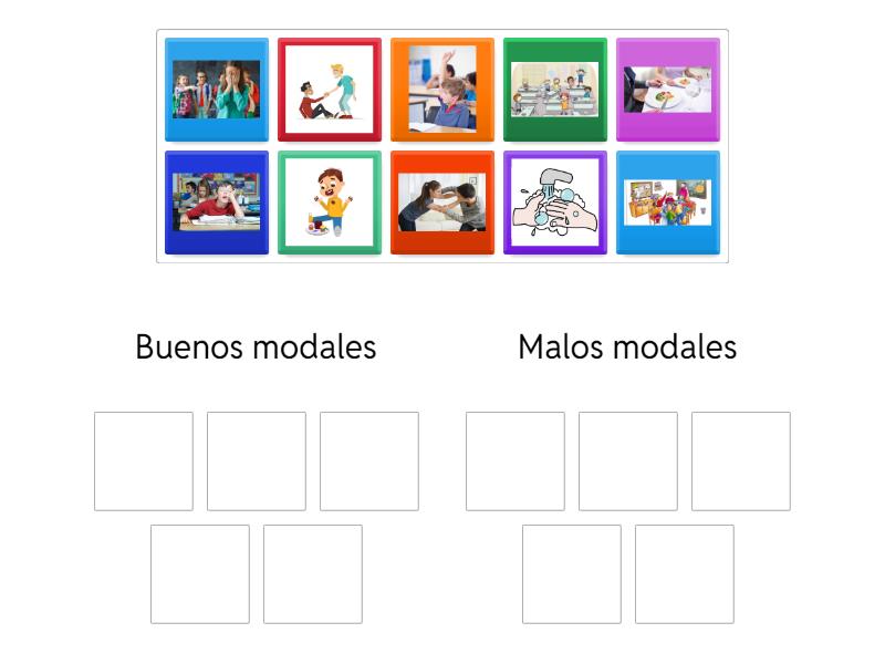 ¿Buenos o malos modales? - Group sort