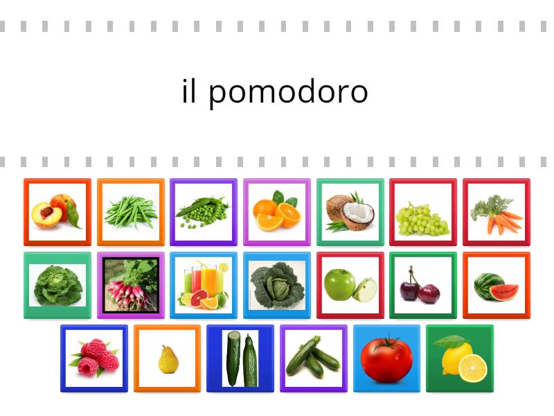FRUTTA E VERDURA - Find the match