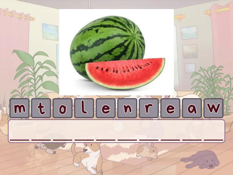 Unit 4: Fruits - Anagram