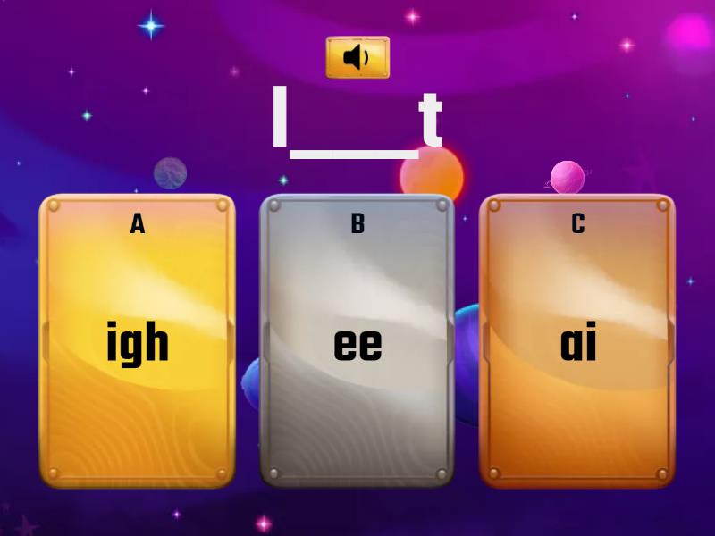 ee, ai, igh - Quiz