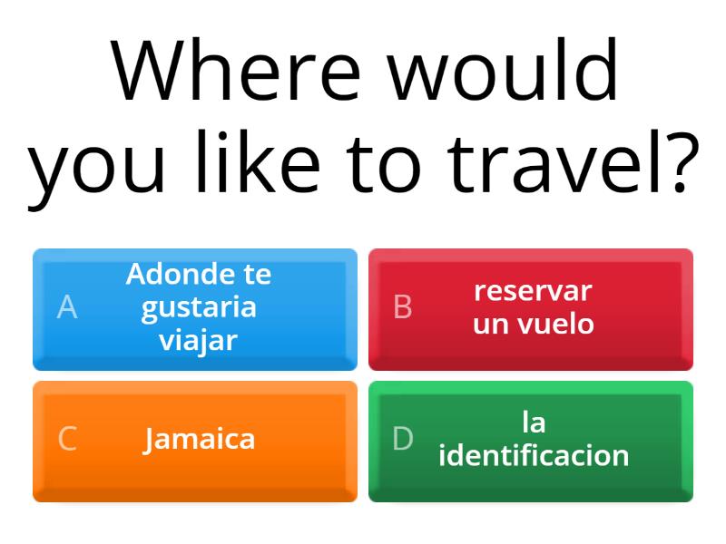 El Viaje - Cuestionario