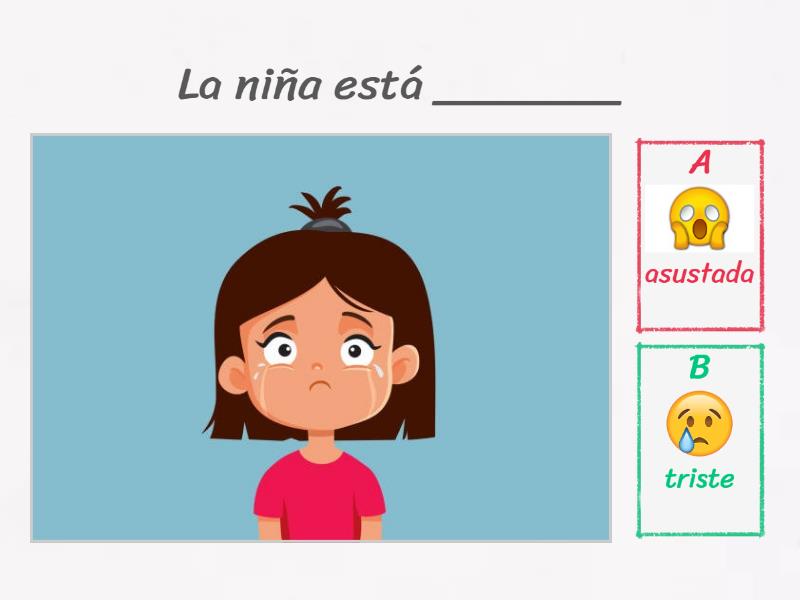 Las emociones (verbo estar: está) - Викторина