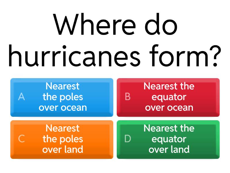Hurricanes - Quiz