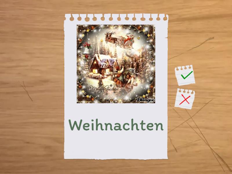 Feste und Feiertage in Deutschland - Tarjetas flash