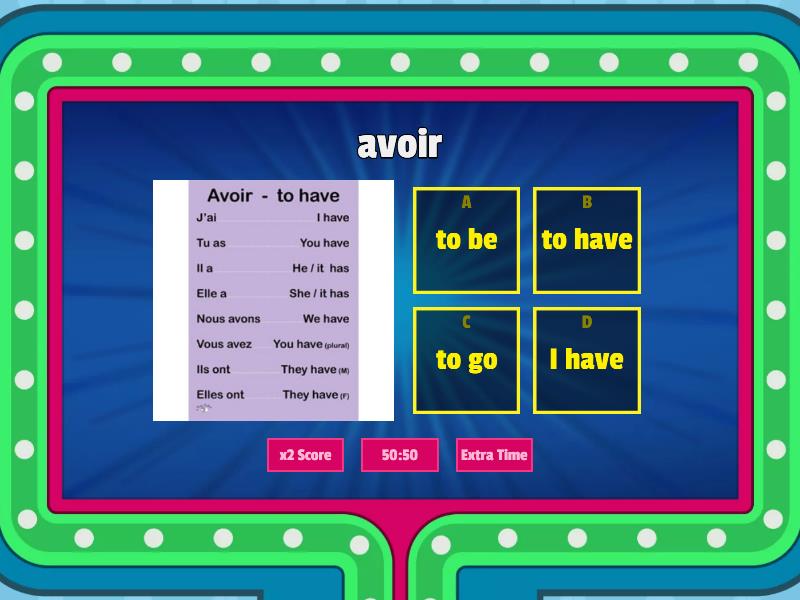 Avoir QUIZ - Gameshow quiz