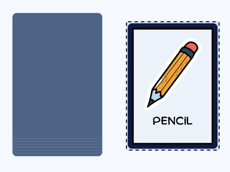 SCHOOL OBJECTS - Speaking cards