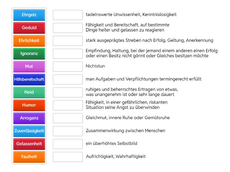 Vielfalt C1 Lektion 2 Wortschatz - Match up