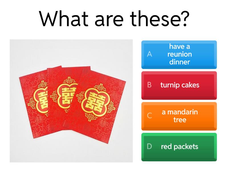P2 MI - Chinese New Year - Vocabulary - Quiz