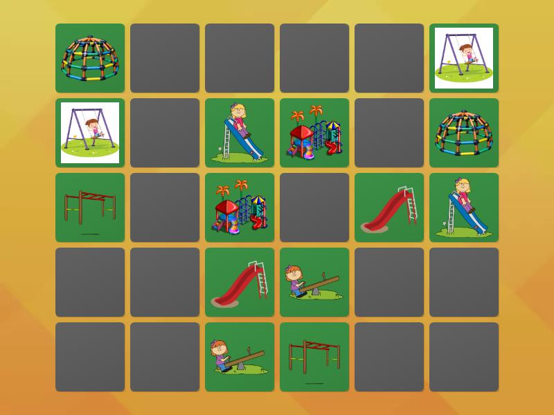 Playground Equipment - Matching pairs