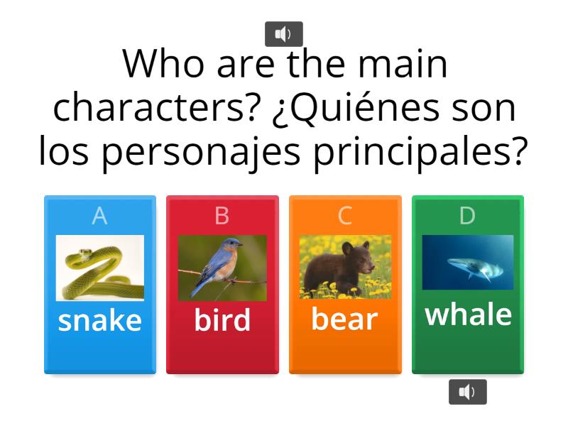 The Bird and the Whale ESL ELA - Quiz