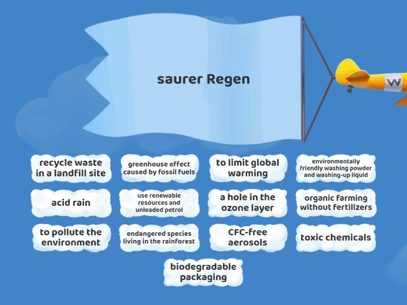 How green are you? - Vocabulary - Find the match