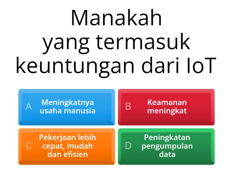 Latihan soal IoT - Cuestionario