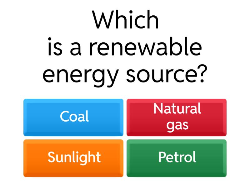 Renewable Energy - Quiz