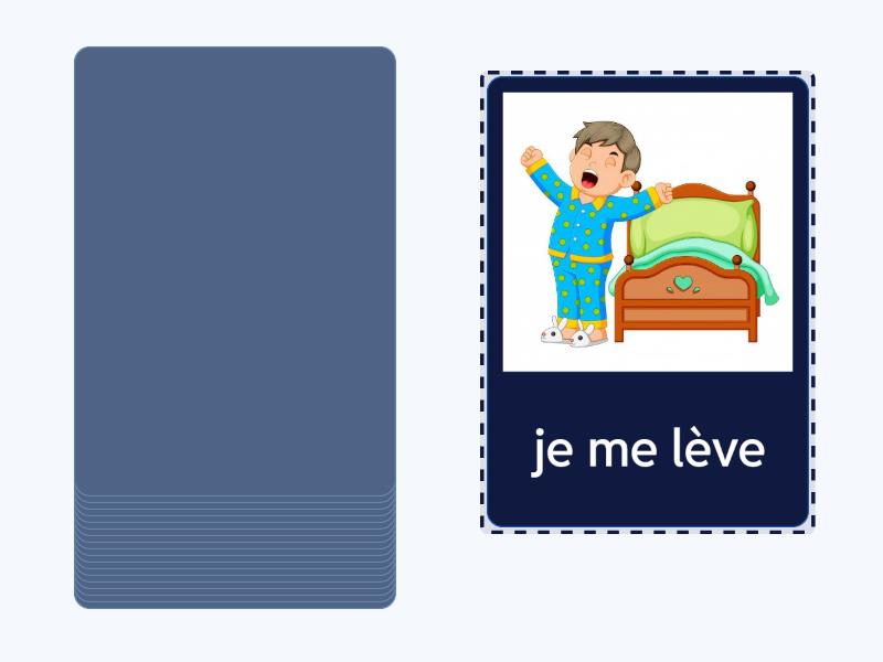 les verbes pronominaux - Speaking cards