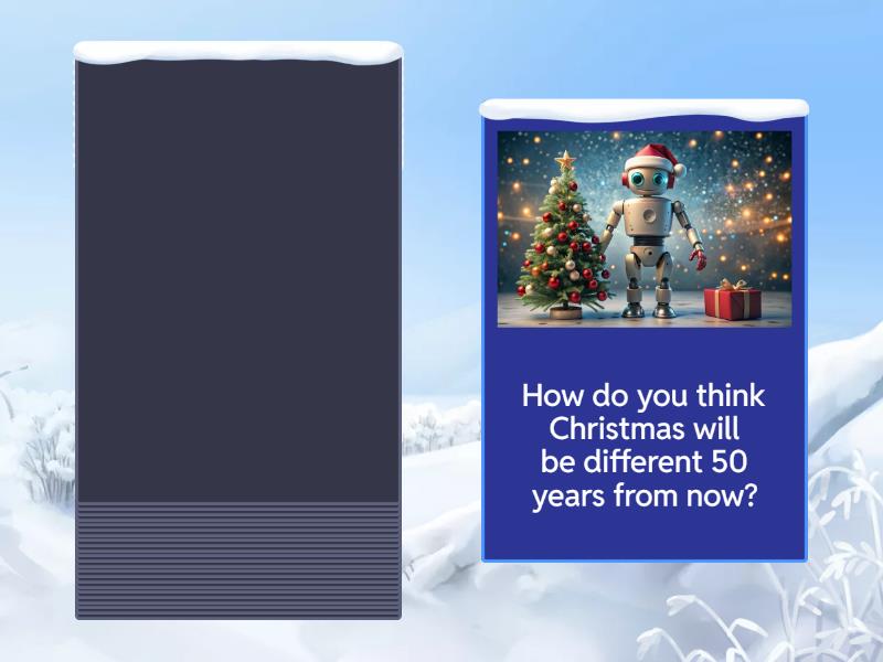 Let's Talk about Christmas. - Speaking cards