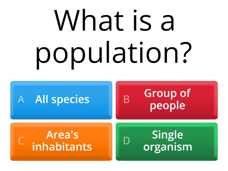 Understanding Population - Quiz