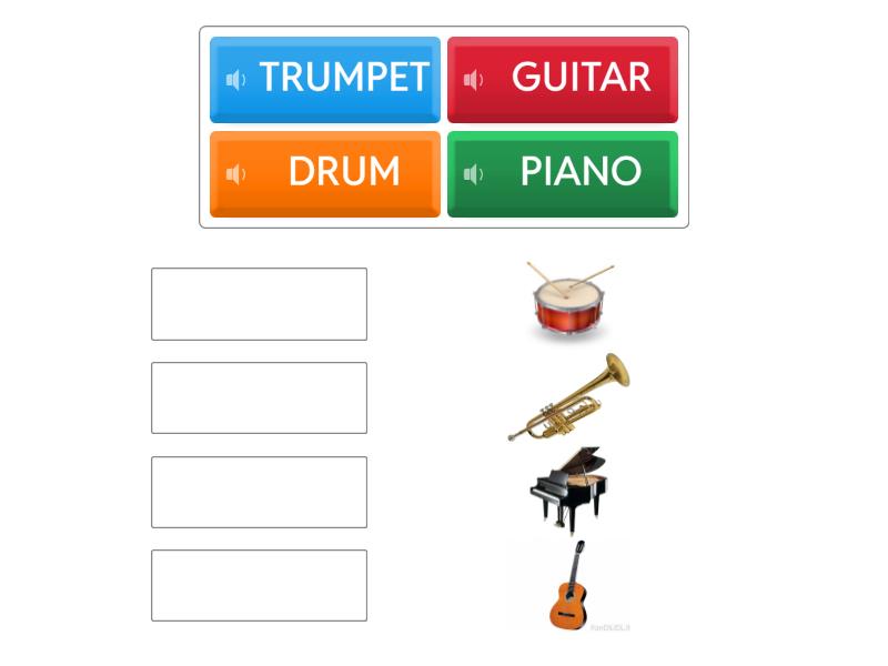MUSICAL INSTRUMENTS - Match up