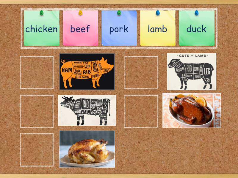 Meat Vocabulary - Match up