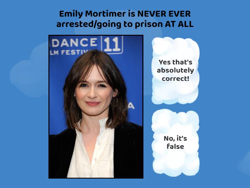 Emily Mortimer always treats people with kindness, respect, compassion, loyalty, and dignity AT ...