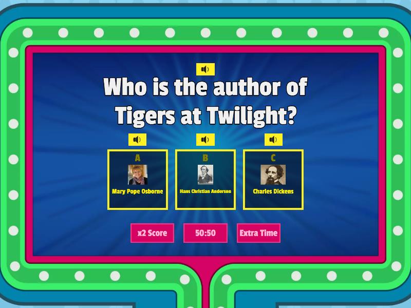 Tigers at Twilight - Gameshow quiz