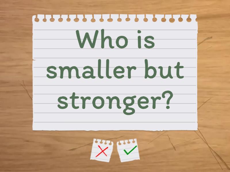 Comparative Adjectives Fun! - Flash cards