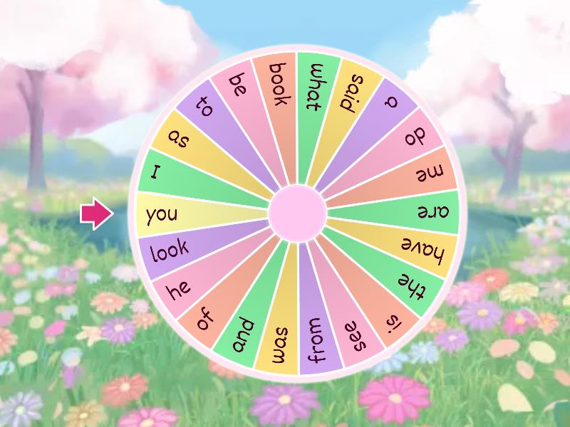 Tricky Words - Spin the wheel