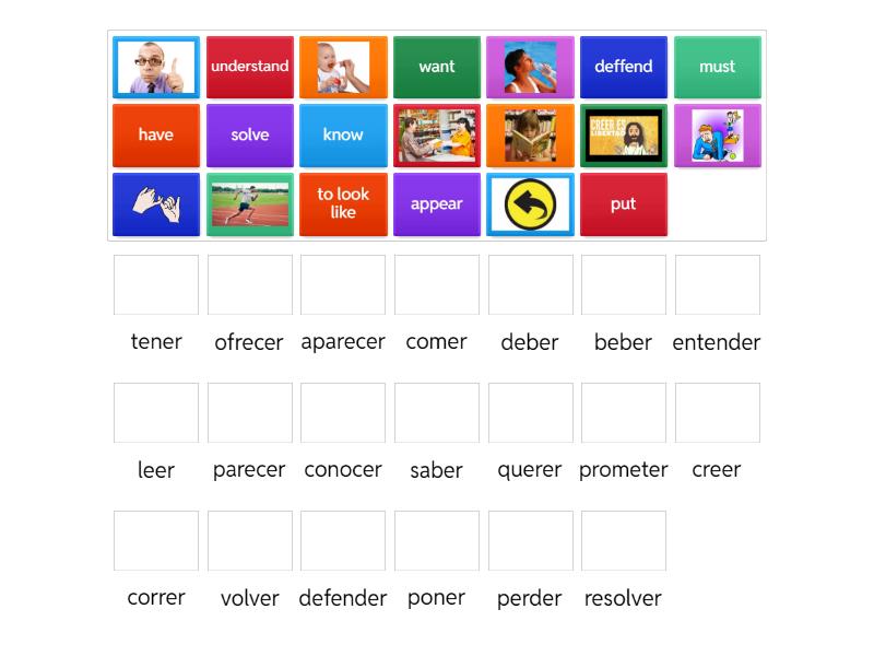 verbos terminados en ER - Match up