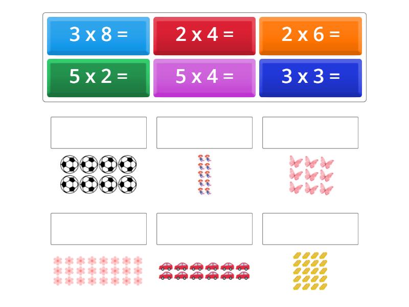 Multiplication Arrays - Match up