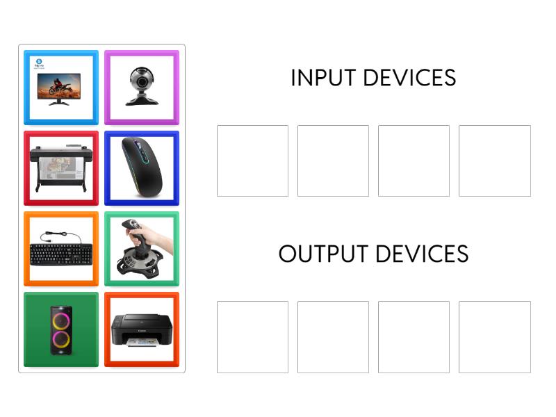INPUT & OUTPUT DEVICES - Group sort