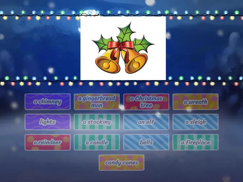 Christmas Word Matching - Find the match