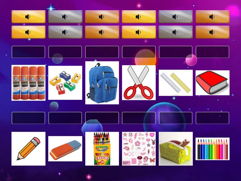 Classroom Objects - Match up