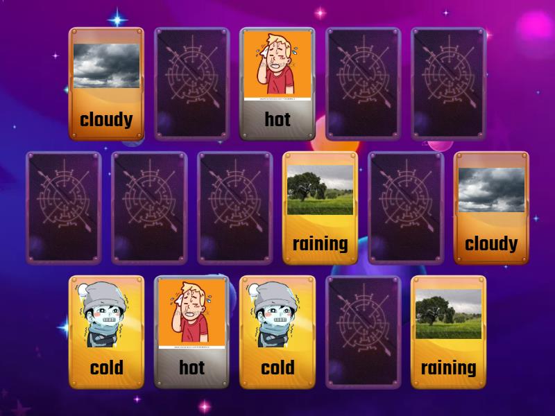 Weather memory - Matching pairs