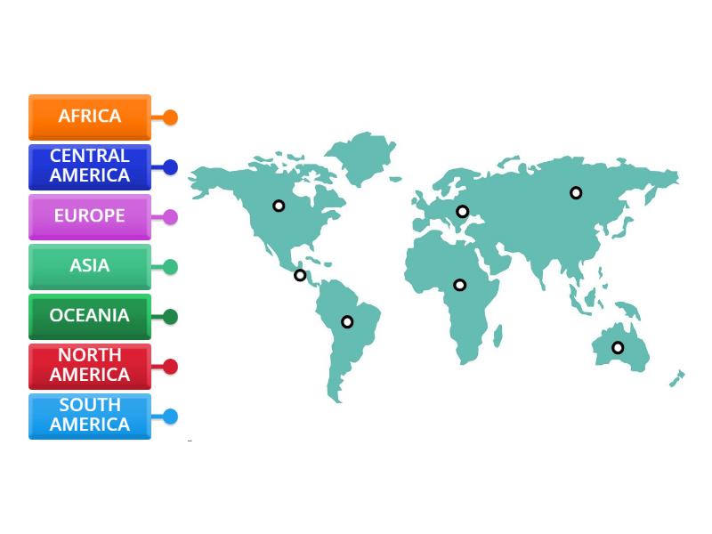 BASIC 9 WORLD MAP - Labelled diagram