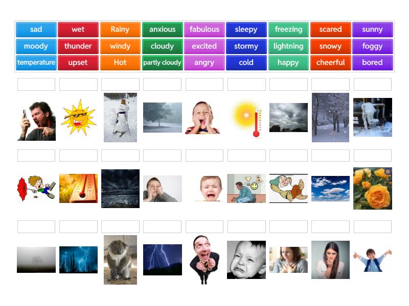 Weather and emotions - Match up