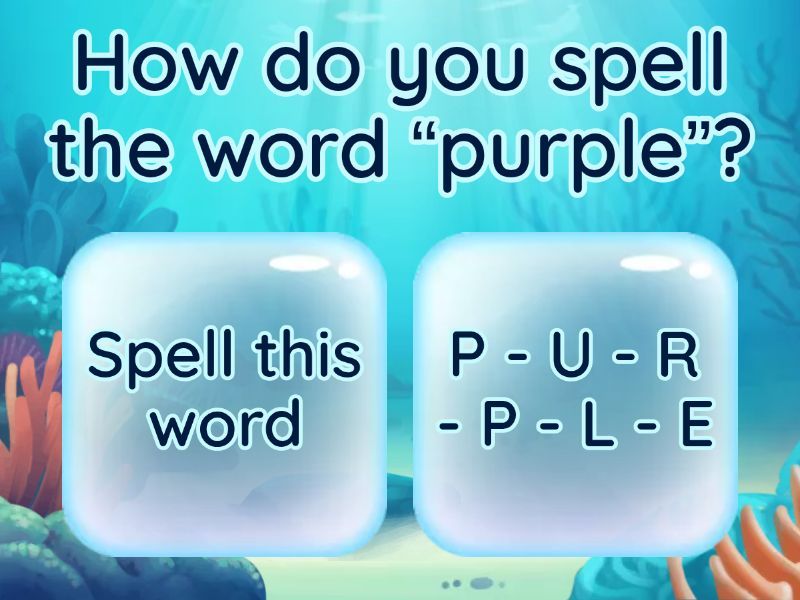 English for kids 1 - Quiz