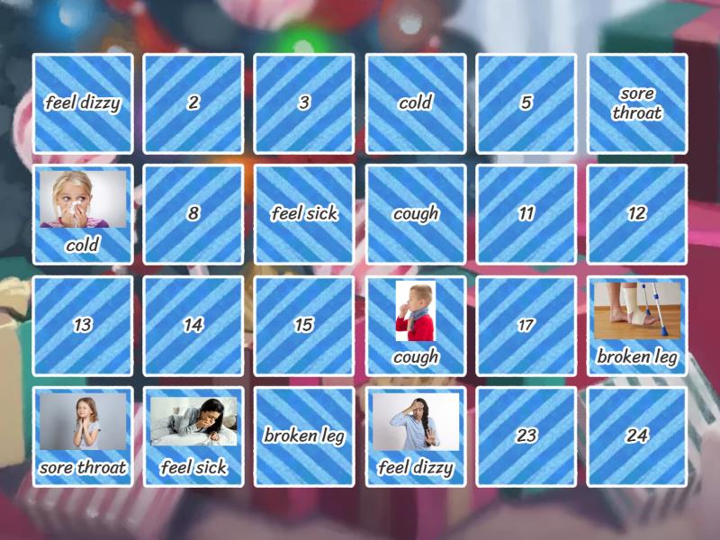 Health problems MEMORY GAME - Matching pairs