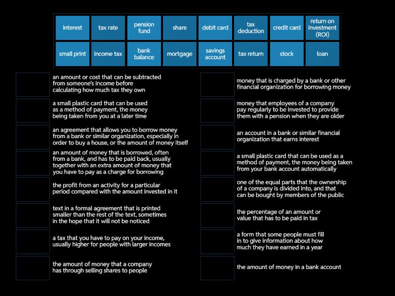 Let’s talk money (ESL Brains) - Une las parejas