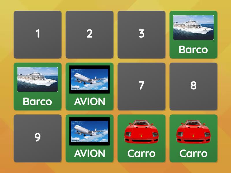 LOS MEDIOS DE TRANSPORTE - Matching pairs