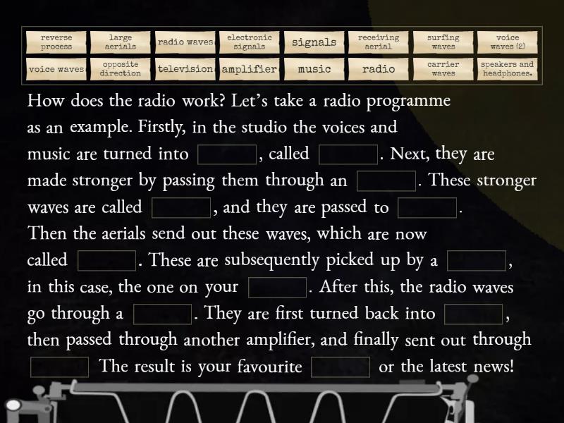 Review of Lesson 32 'How Does a Radio Programme Work - Complete the ...