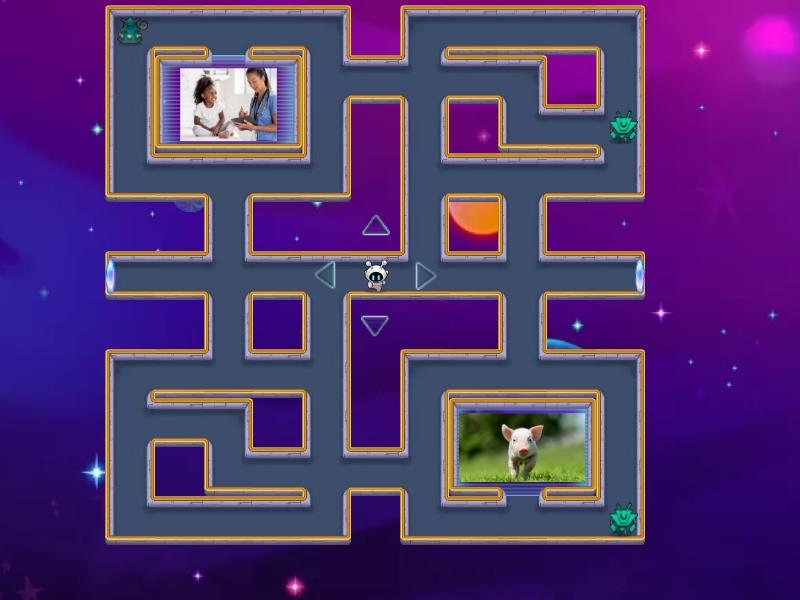 Beginning sounds review - Maze chase