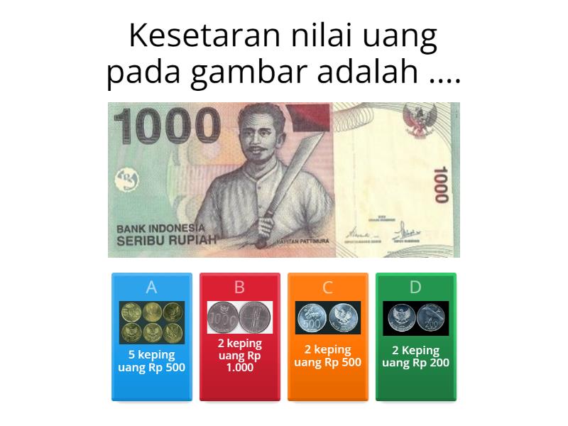 Kesetaraan Nilai Uang SMPLB TH IV - Cuestionario