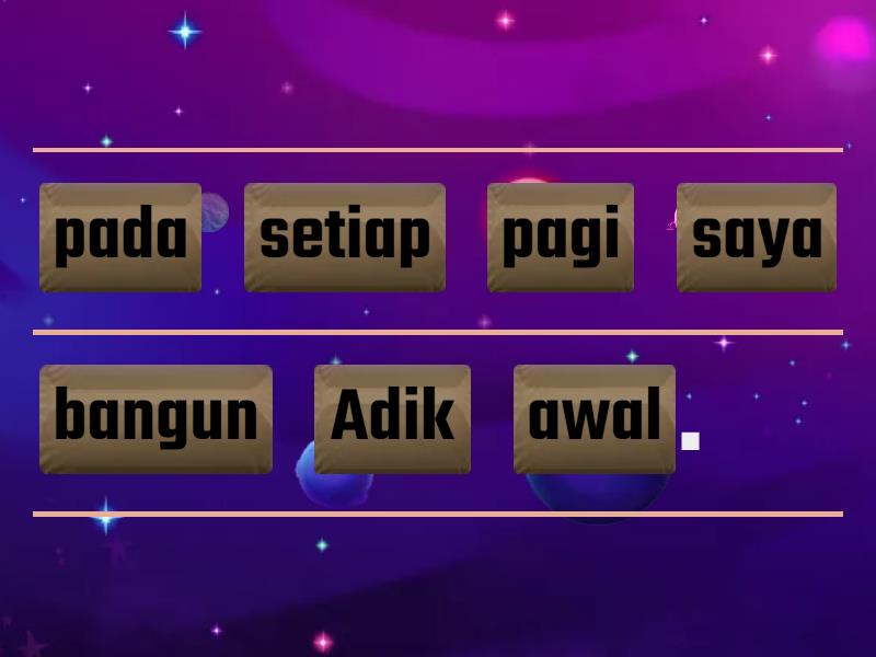 BINA AYAT STD 1 PPT 3 - Unjumble