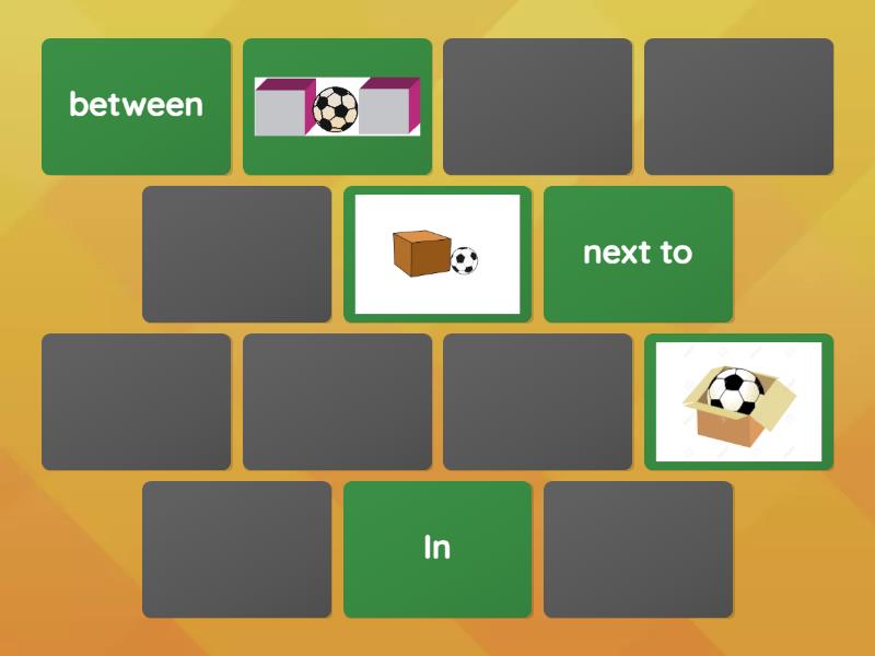 Preposition - Matching pairs