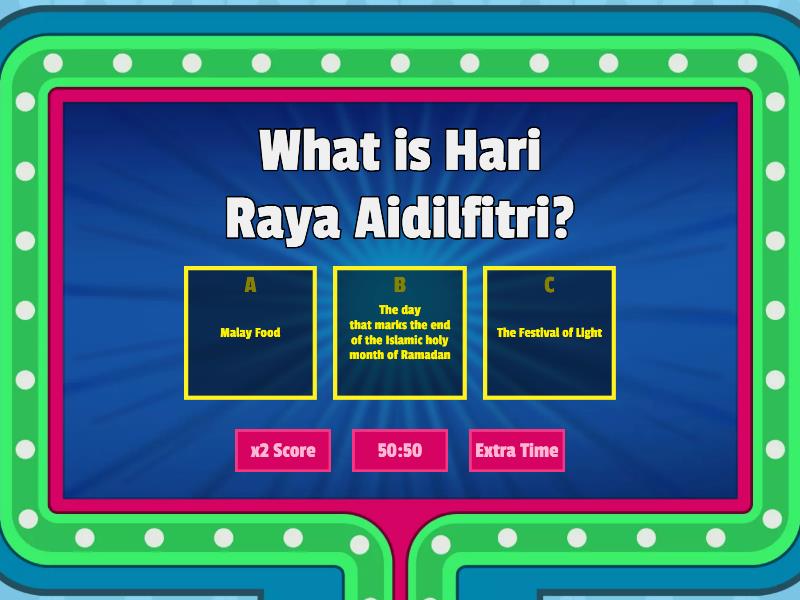 Hari Raya Aidilfitri Quiz! - Kuiz rancangan mainan