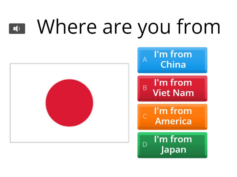 Unit 1: My friends - Where are you from? - Quiz