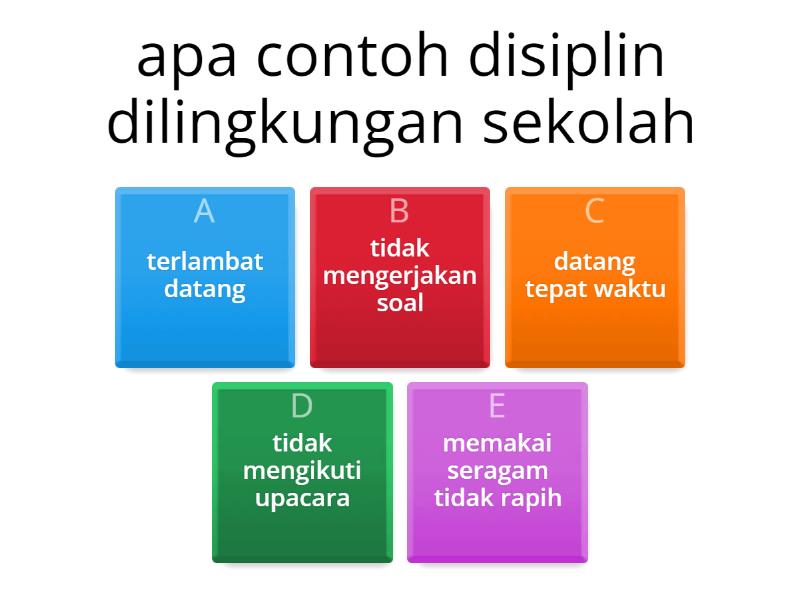 MEMBUAT SOAL PILGAN TENTANG DISIPLIN - Quiz MEMBUAT SOAL PILGAN TENTANG DISIPLIN - Quiz