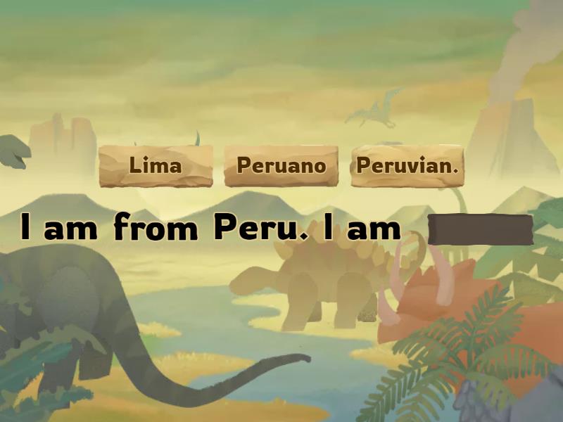 Quiz Country - Complete the sentence