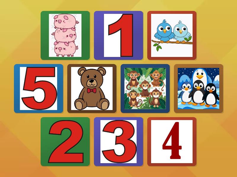 Aprende los Números del 1 al 5 (Melany Condor) - Flip tiles